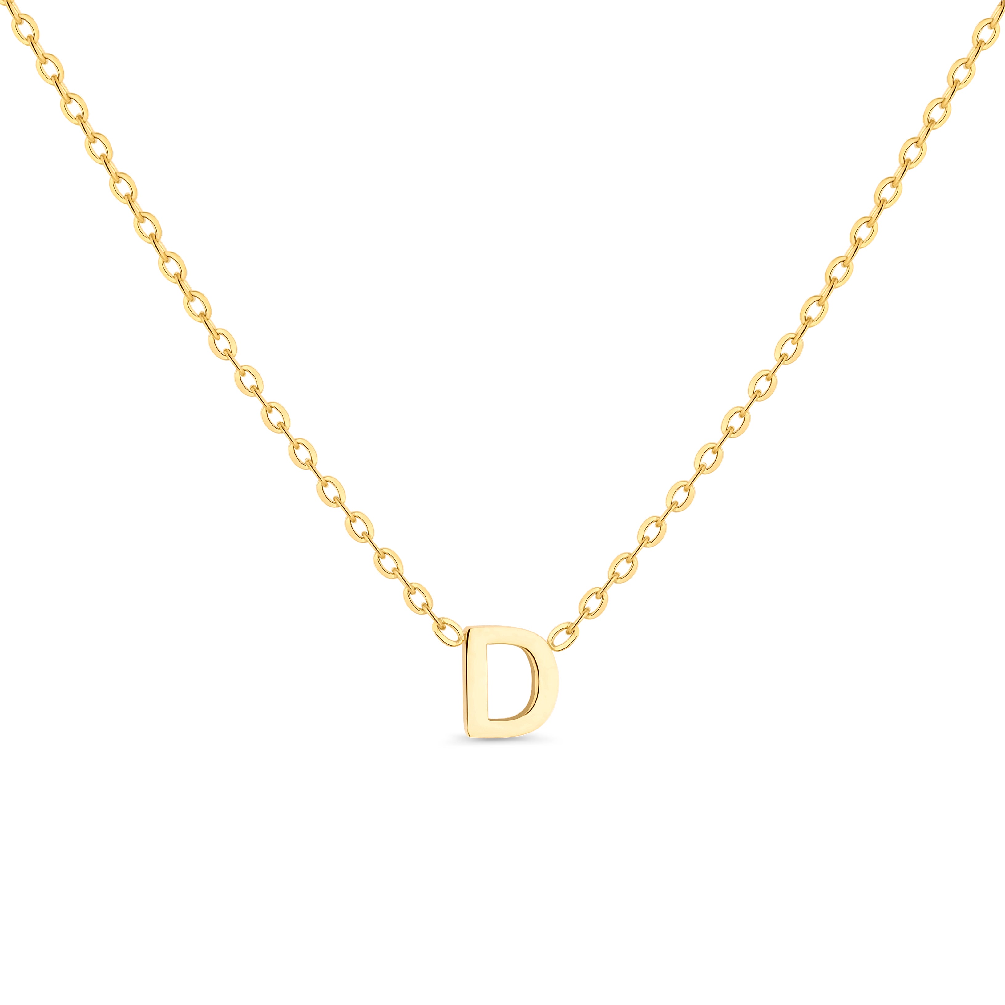 Anne Mini initial pendant Gold - D – Amori