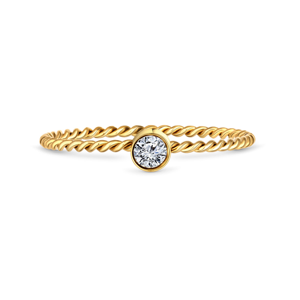 BRAIDED RING - GOLD, SIZE 6 – Amori