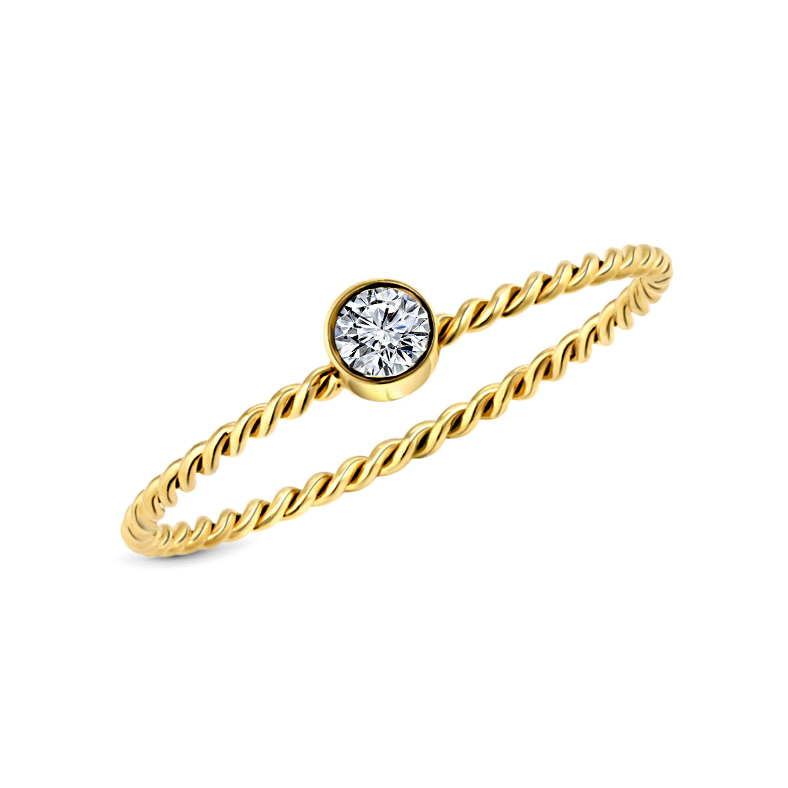 BRAIDED RING - GOLD, SIZE 6 – Amori